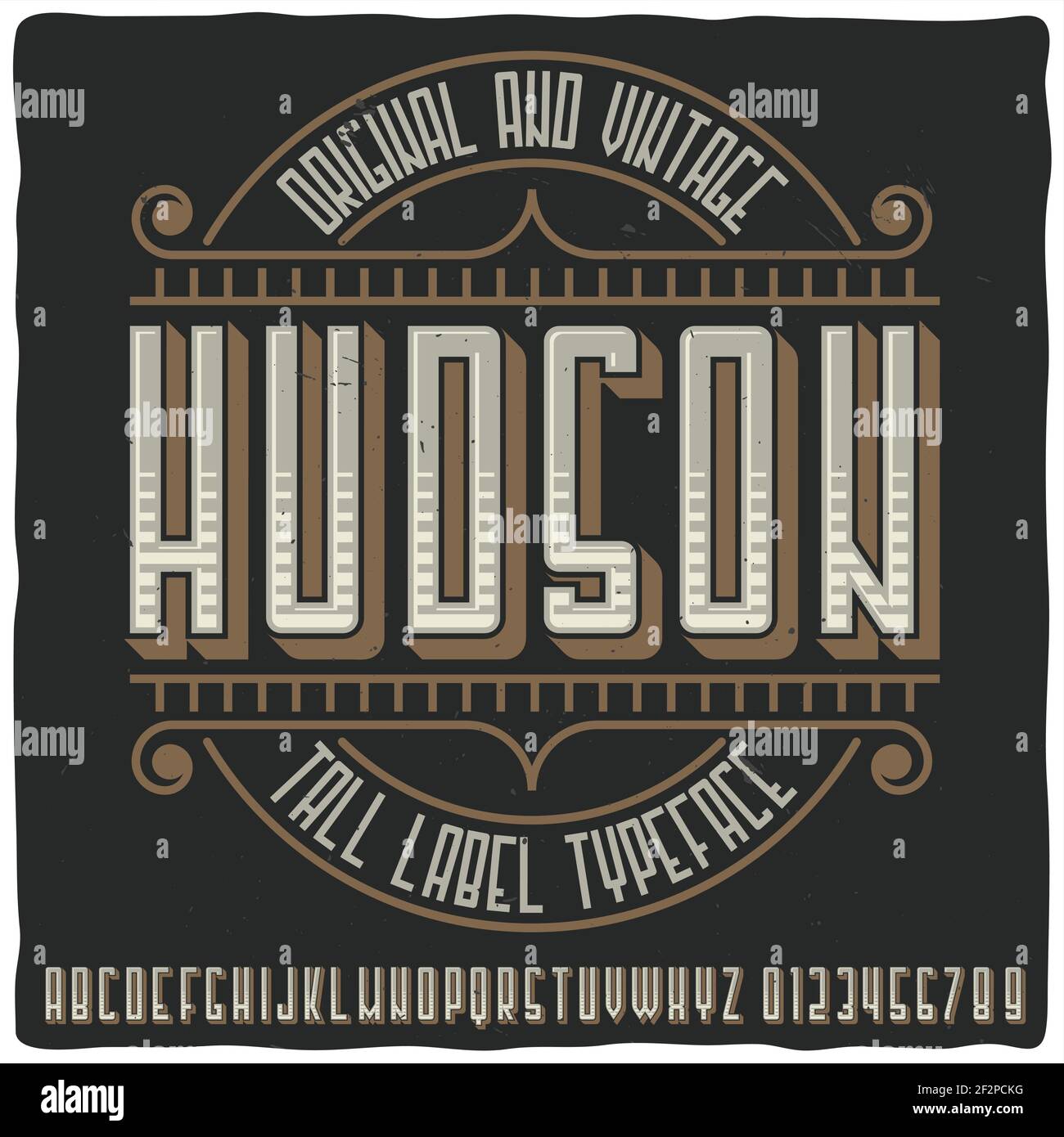 Original label typeface named "Hudson". Good handcrafted font for any ...