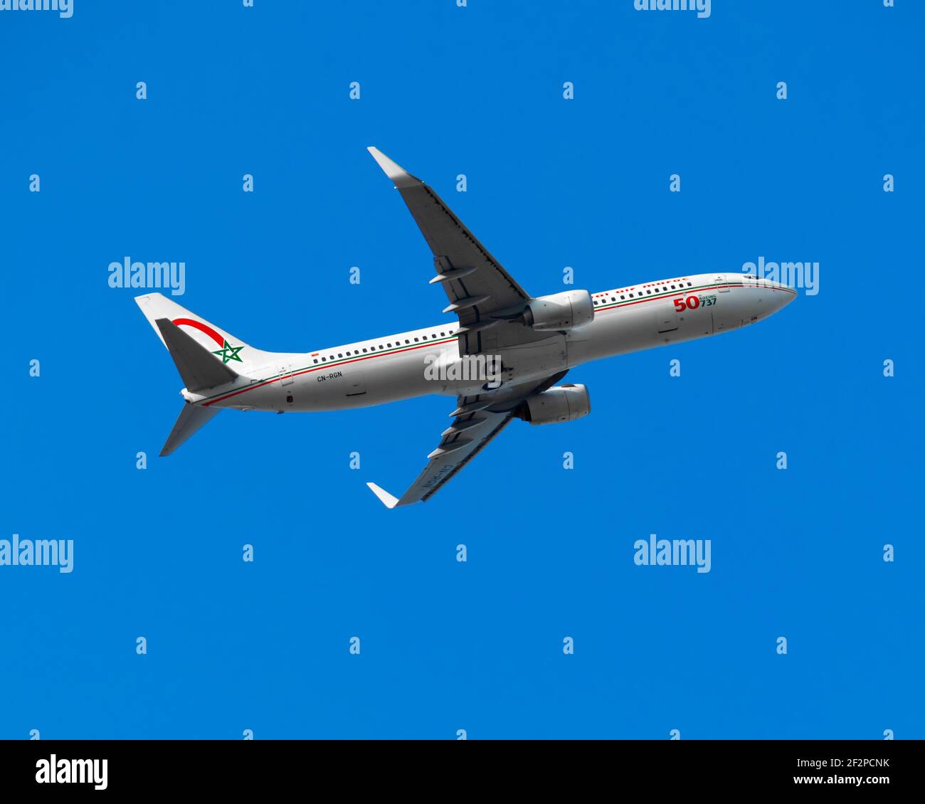 London, UK September 2020. Moroccan Airline, Royal Air Maroc, Boeing ...