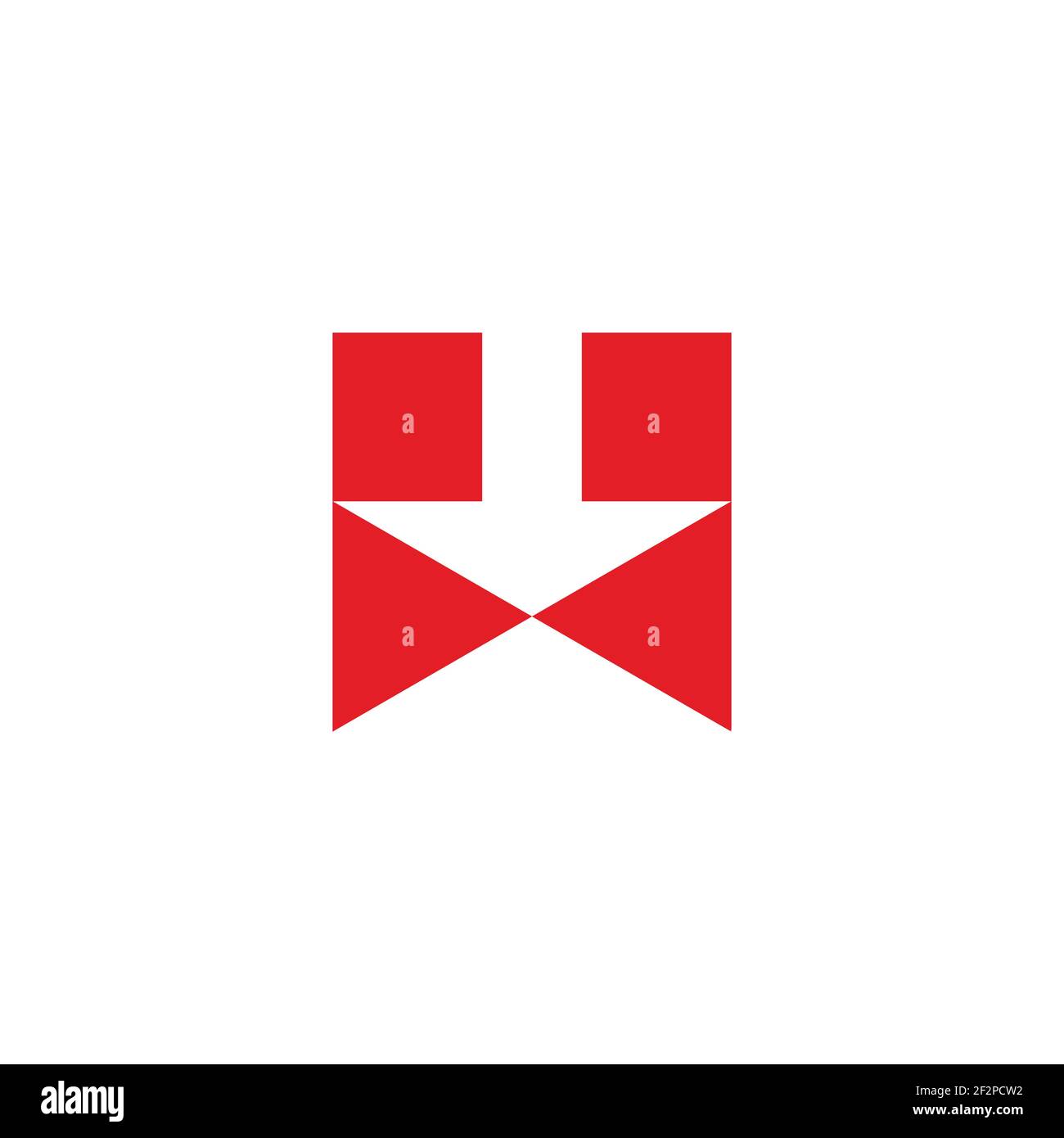 letter w arrow drop point location symbol geometric simple design logo ...