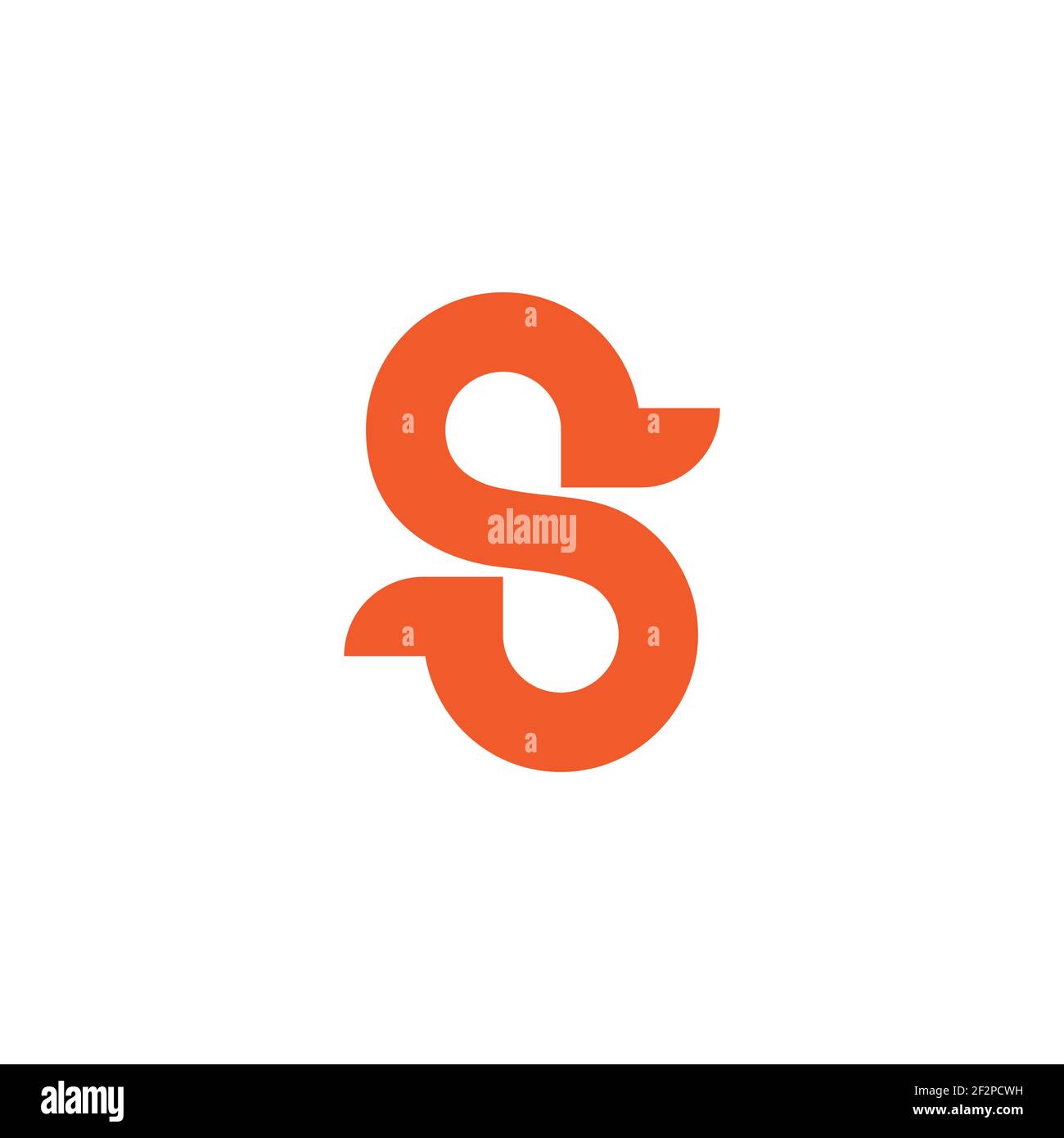 letter s abstract motion loop line design logo vector Stock Vector ...
