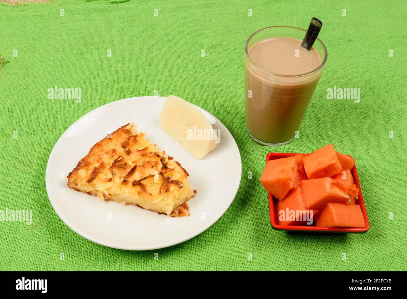 Brazilian Food Guide - Breakfast, with coffee with milk, cheese, papaya ...