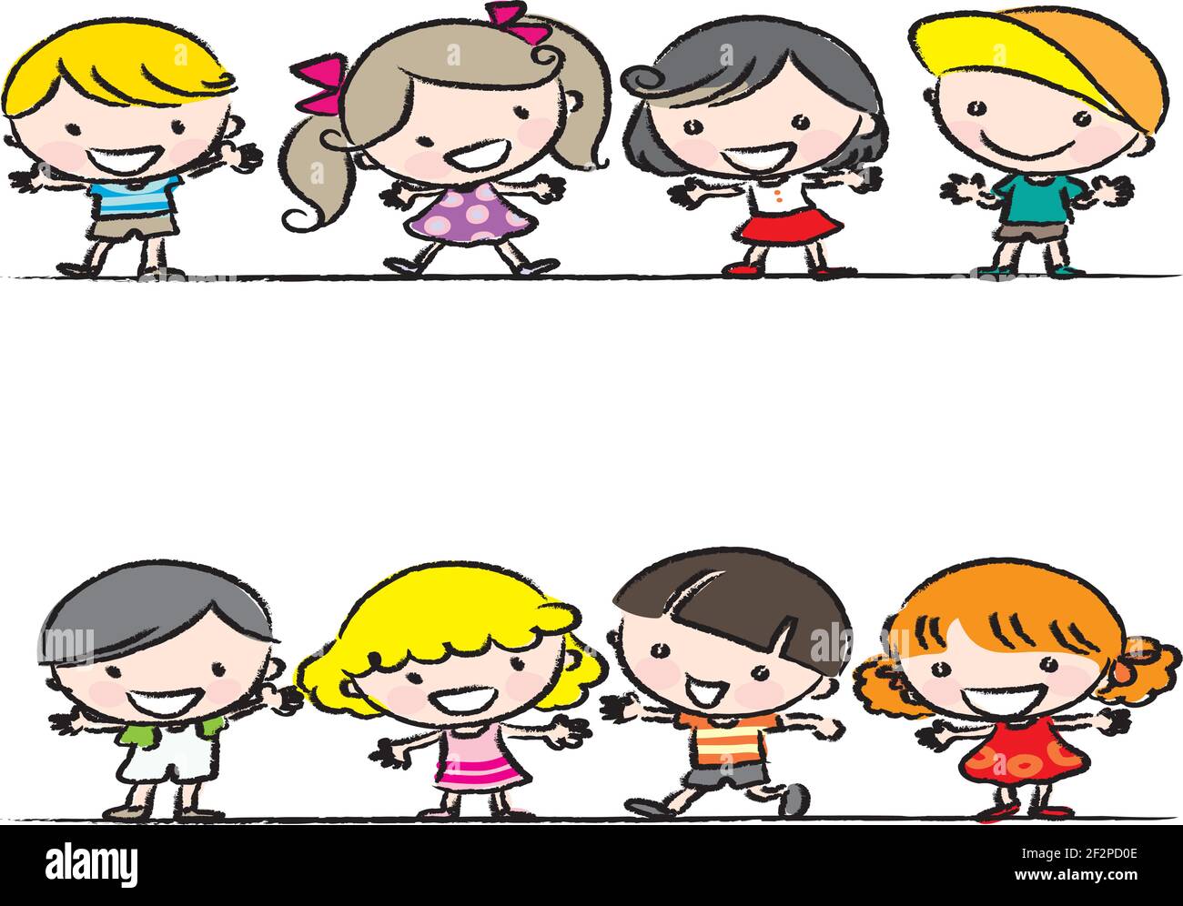 vector cartoon children Stock Vector Image & Art - Alamy