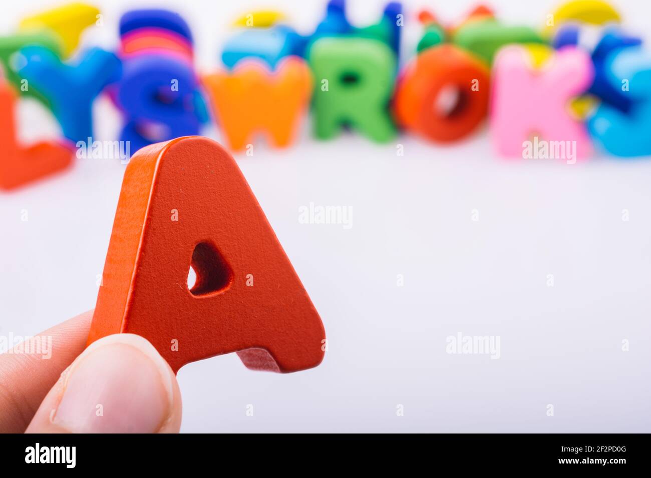 Letter cubes of Alphabet made of wood Stock Photo - Alamy