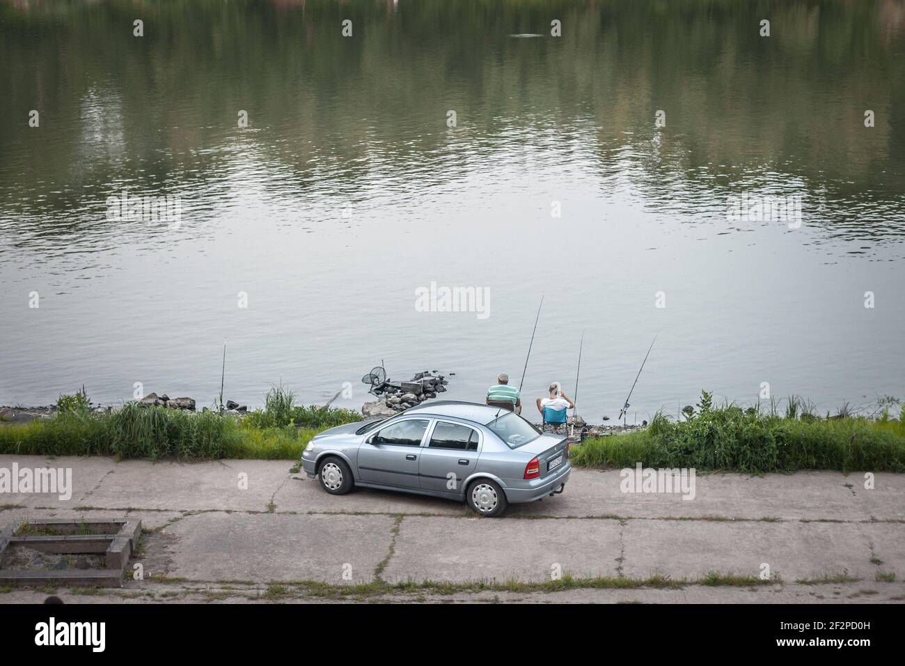 Fishing by the river tisza hi-res stock photography and images - Alamy