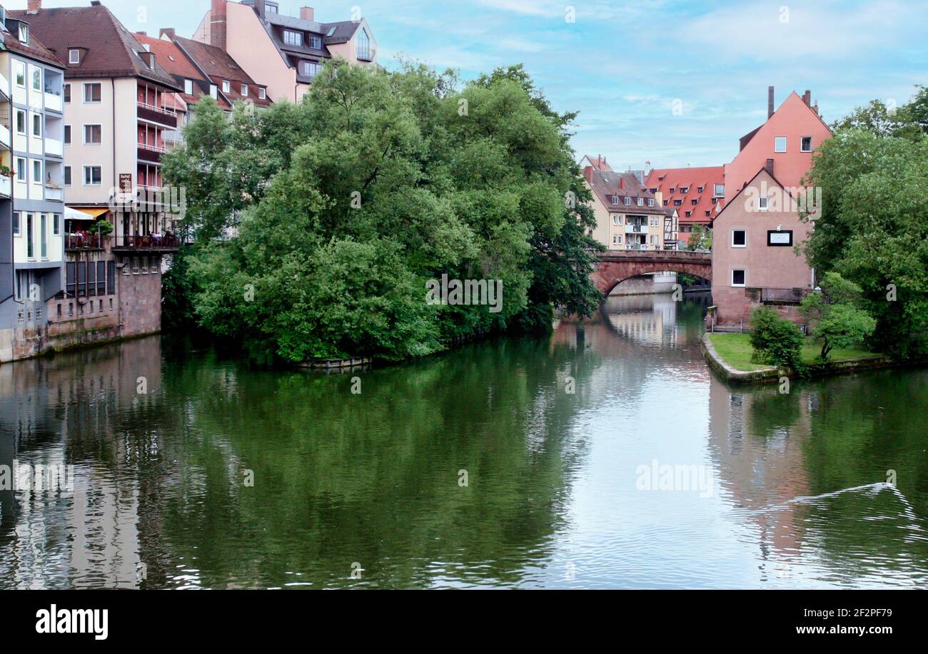 Nuremberg On the Pegnitz River Stock Photo - Alamy