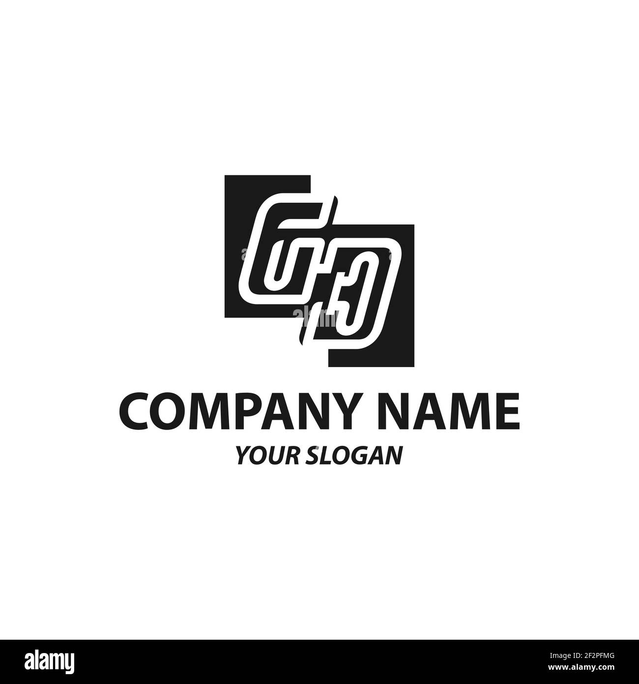 Letter GD logo . abstract letter GD logo design . vector illustration ...