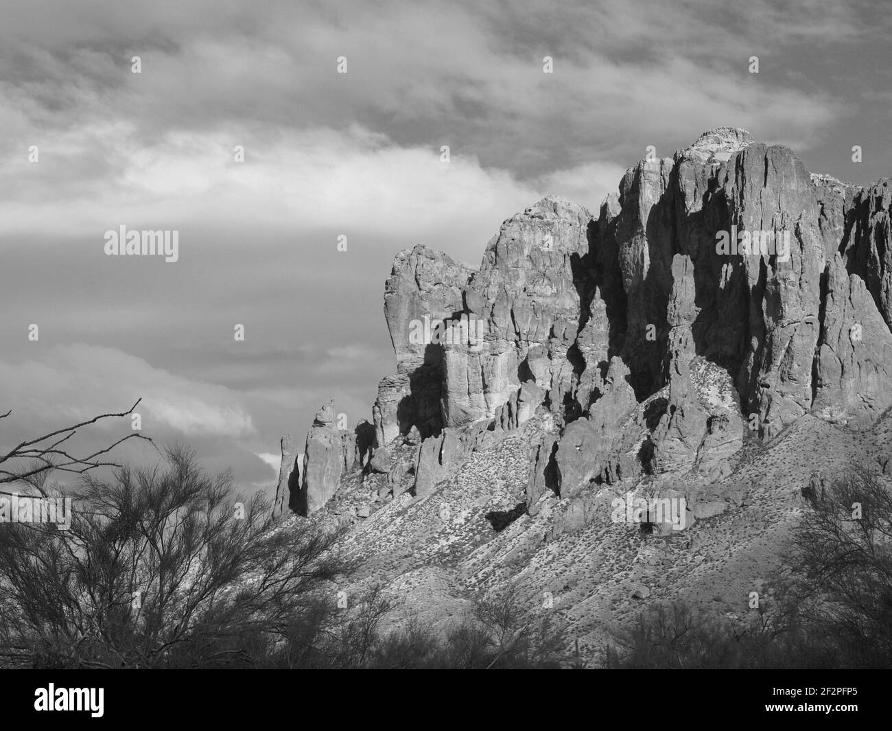 Mountain in arizona Black and White Stock Photos & Images - Alamy
