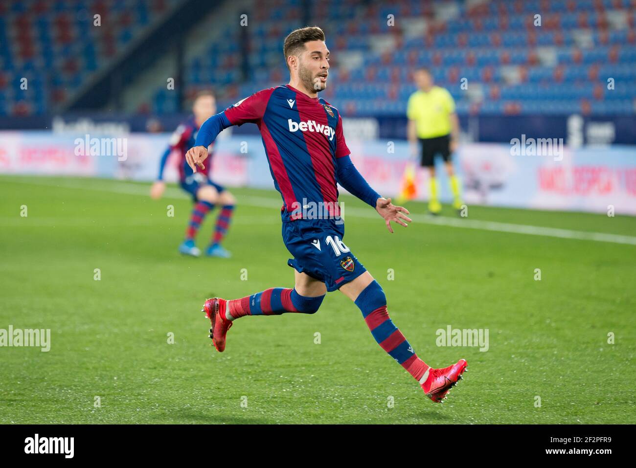Valencia, Spain. 12th Mar, 2021. Ruben Rochina of Valencia CF seen ...