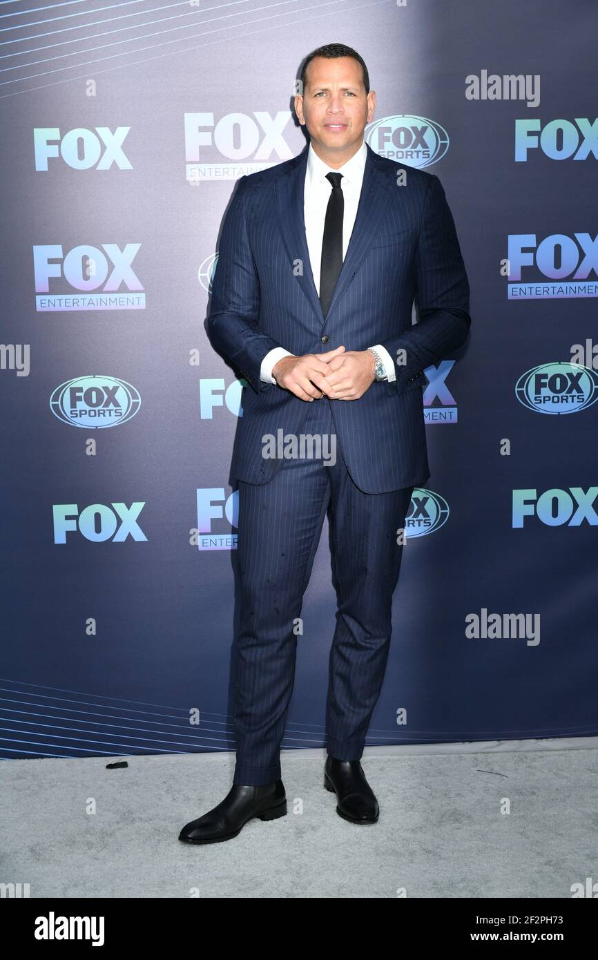 Alex Rodriguez attends the 2019 Fox Upfront at Wollman Rink, Central ...
