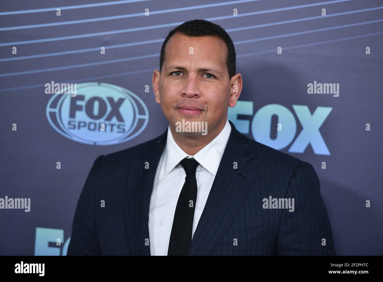 Alex Rodriguez attends the 2019 Fox Upfront at Wollman Rink, Central ...