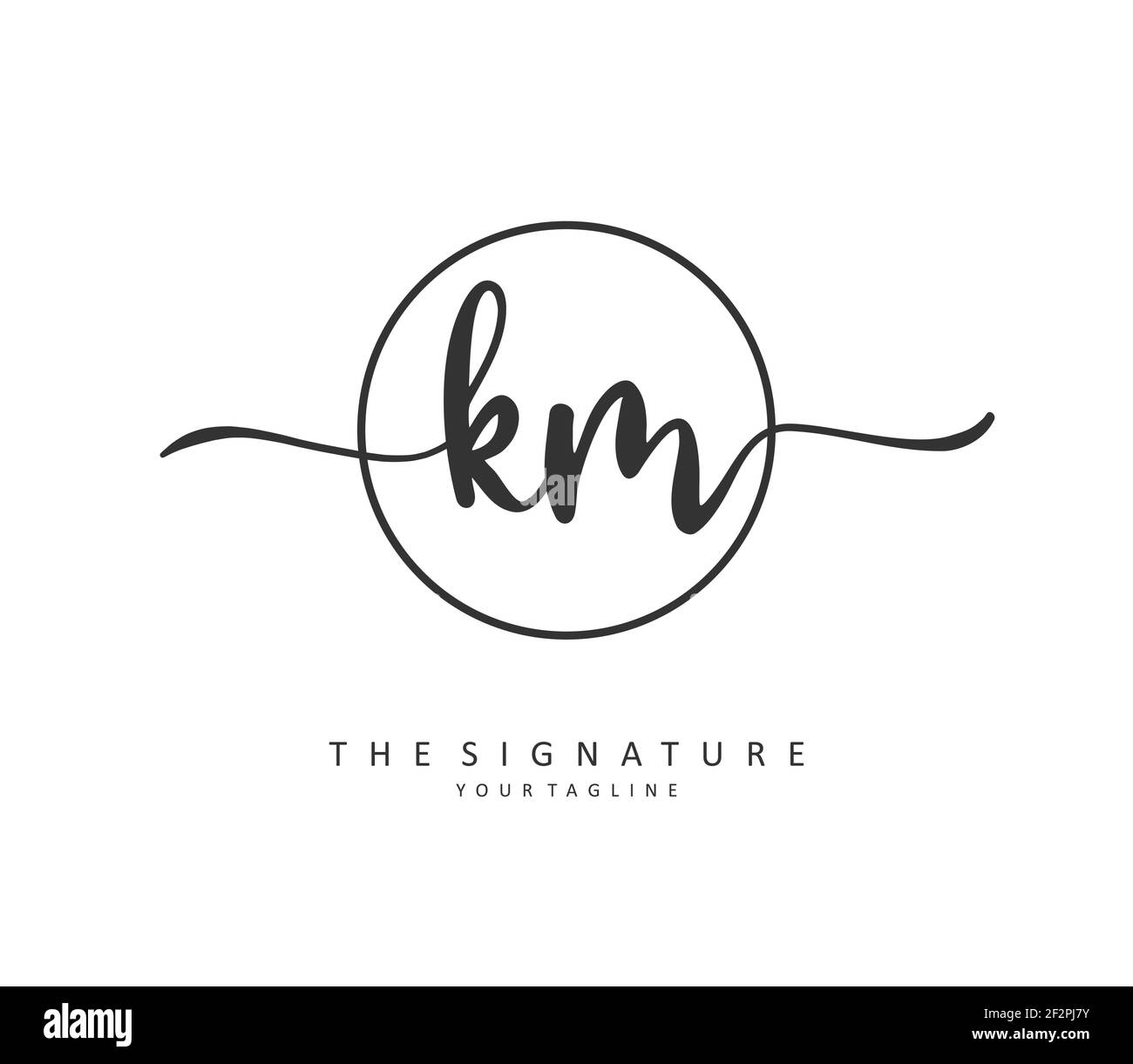 Km letter logo Cut Out Stock Images & Pictures - Alamy