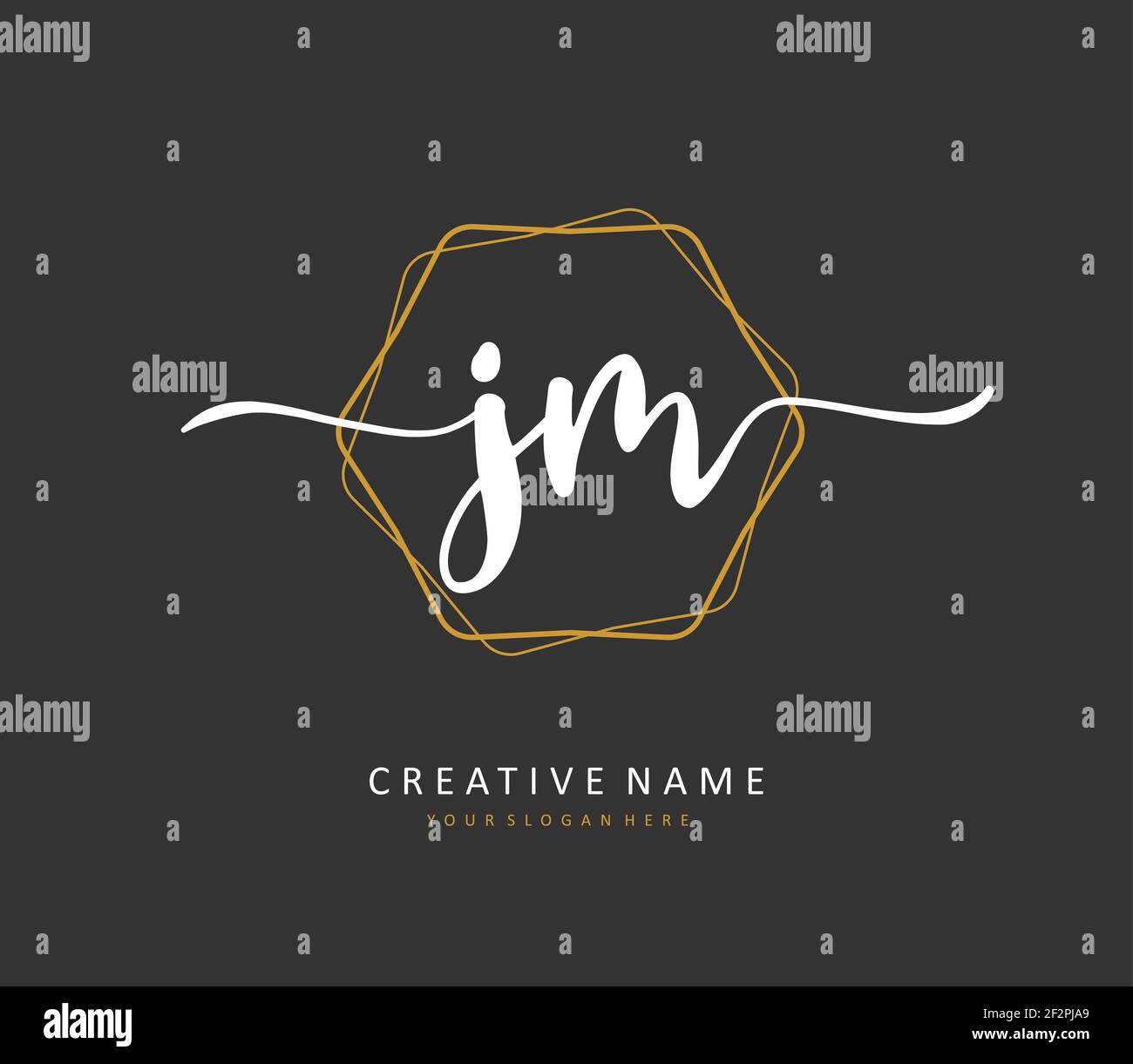 J M JM Initial letter handwriting and signature logo. A concept ... J M JM Initial letter handwriting and signature logo. A concept ...
