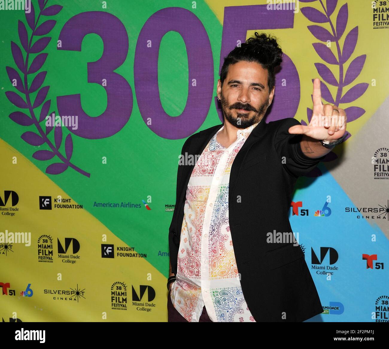 MIAMI, FL - MARCH 12: Actor Yerandy Basar attends the premier of the ...
