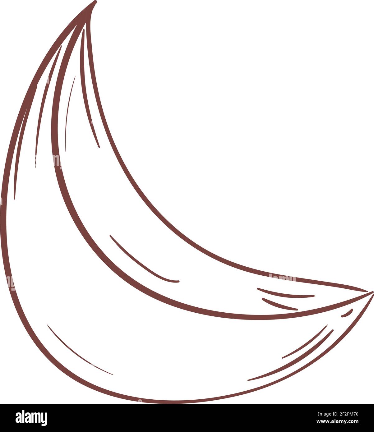 Half moon on white background Stock Vector Image & Art - Alamy