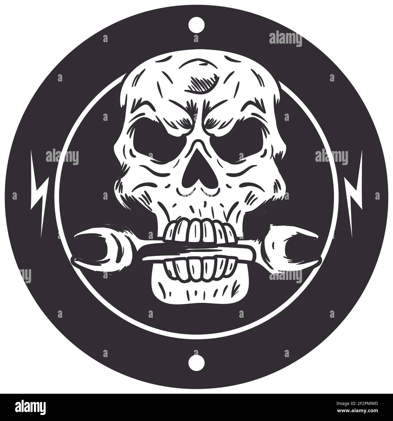 biker patch skull seal stamp Stock Vector Image & Art - Alamy