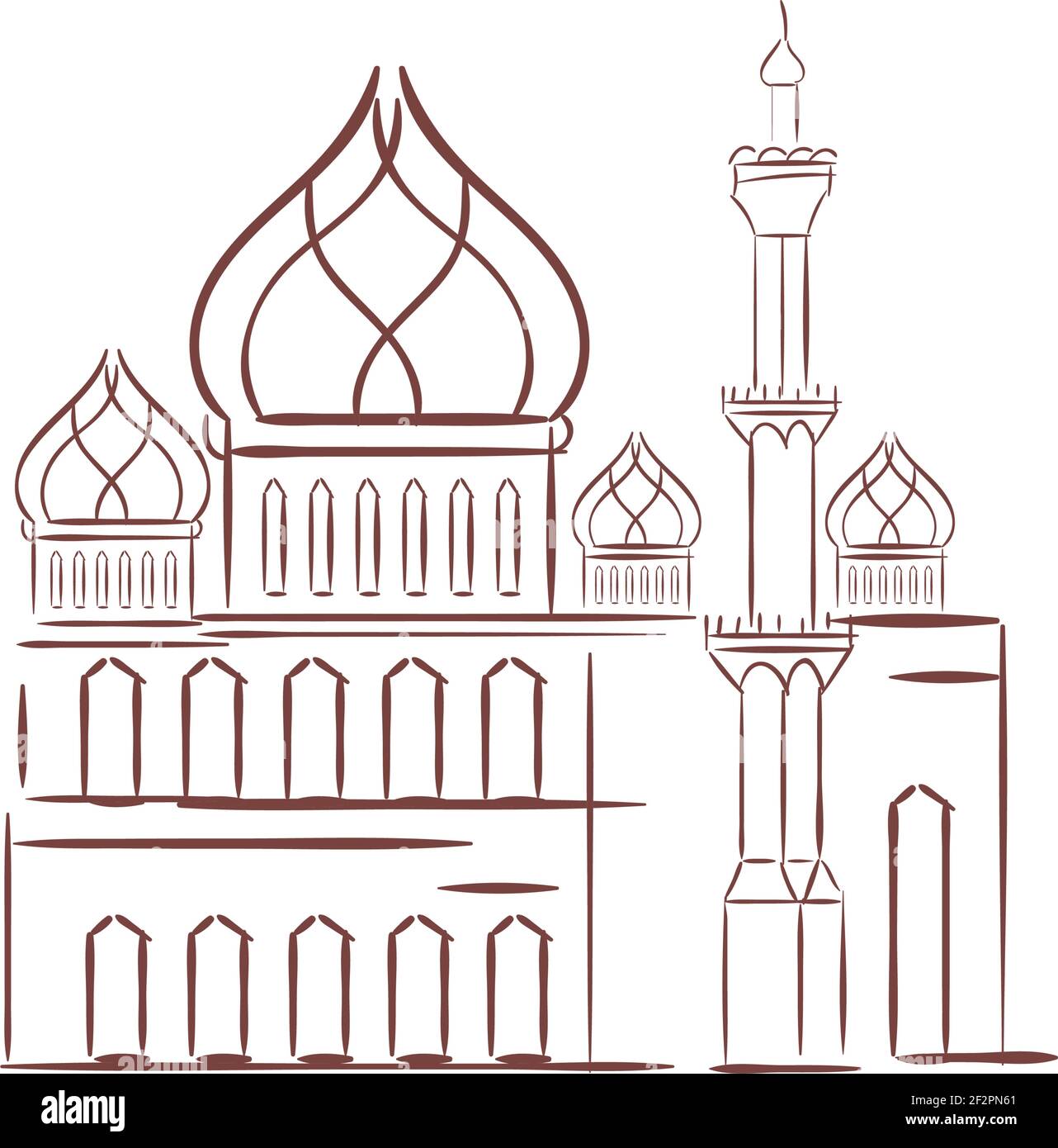 Isolated islamic eid mubarak temples Stock Vector Image & Art - Alamy