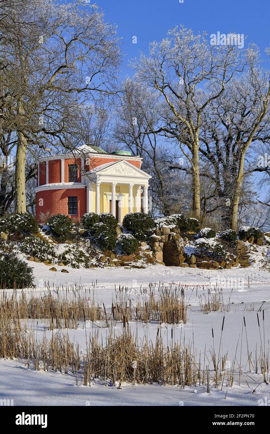 The Pantheon at the Großer Walloch in Wörlitzer Park, Wörlitz, Saxony ...