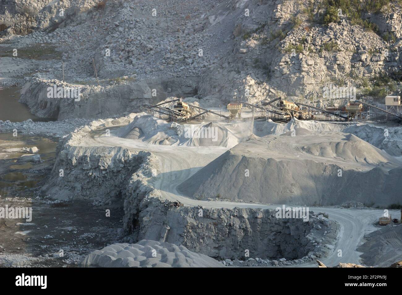 Quarry view. Extraction of stones for construction Stock Photo - Alamy
