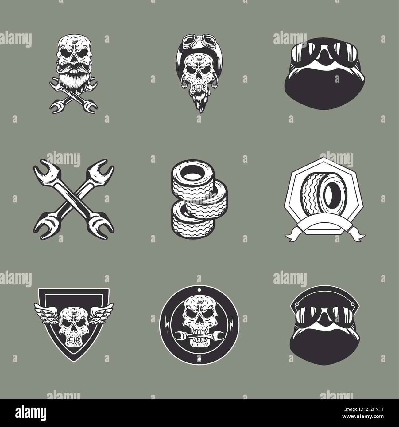 Biker patch Stock Vector Images - Alamy