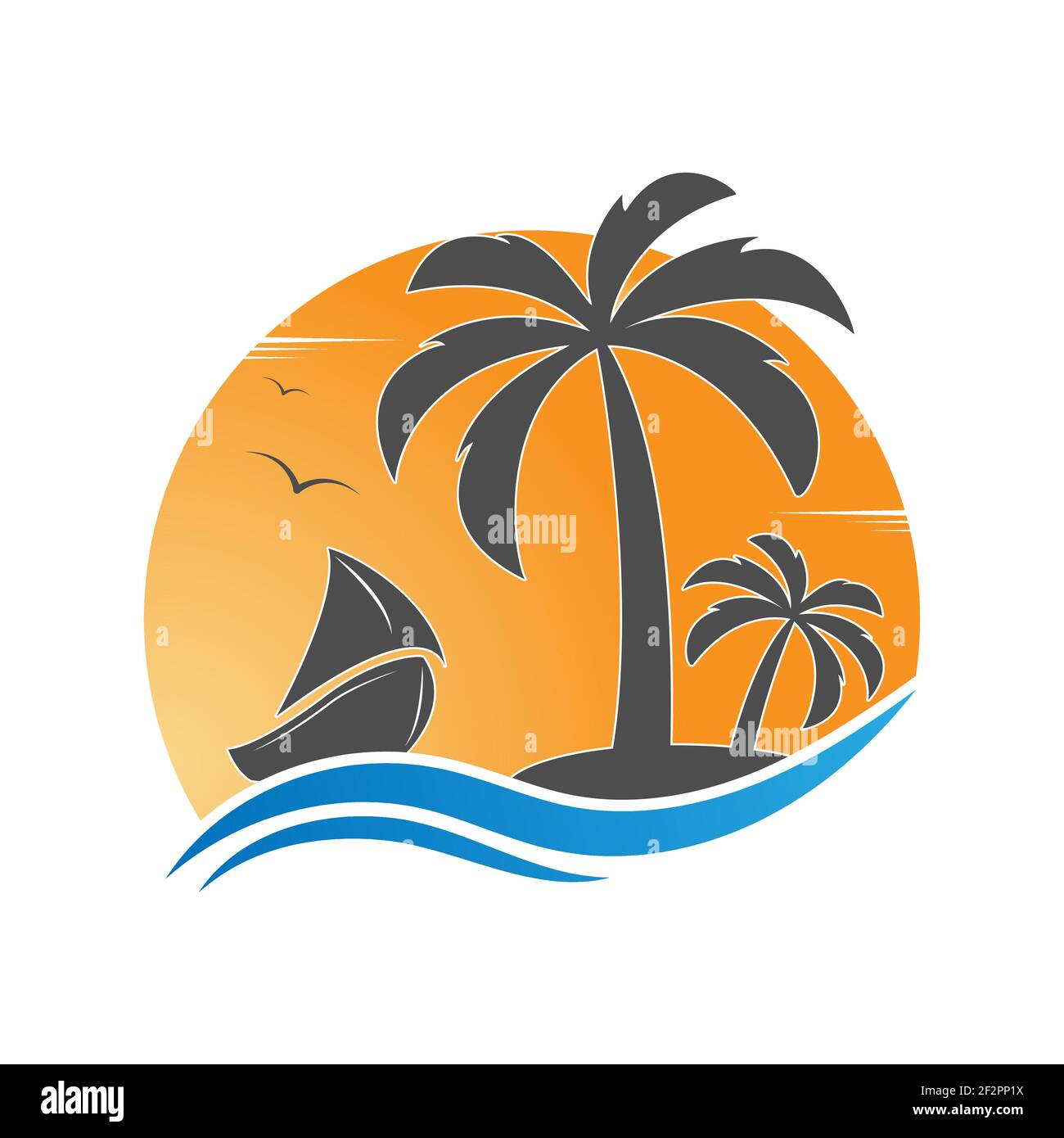 Island Palm Logo
