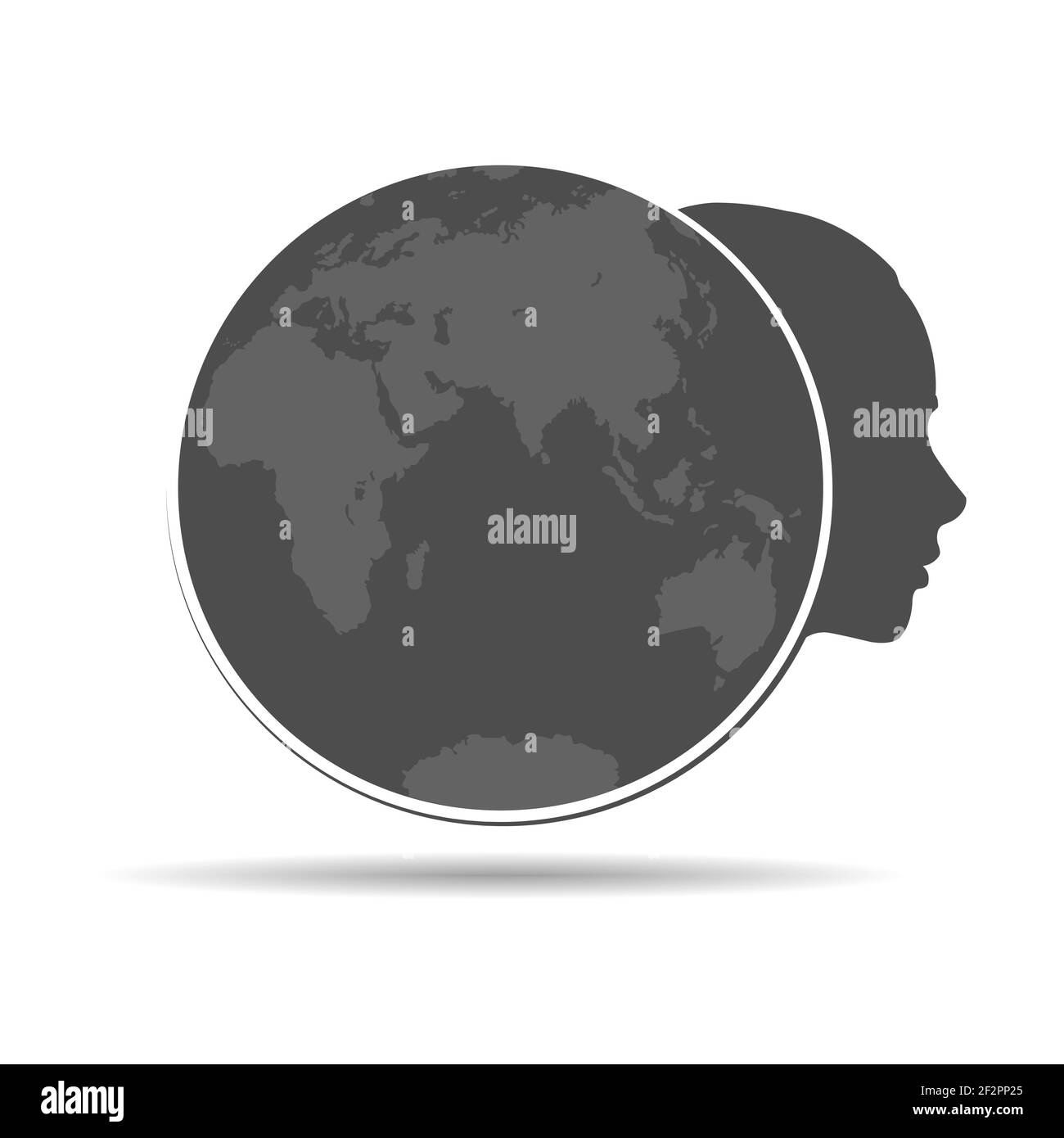 Stylized profile Cut Out Stock Images & Pictures - Alamy