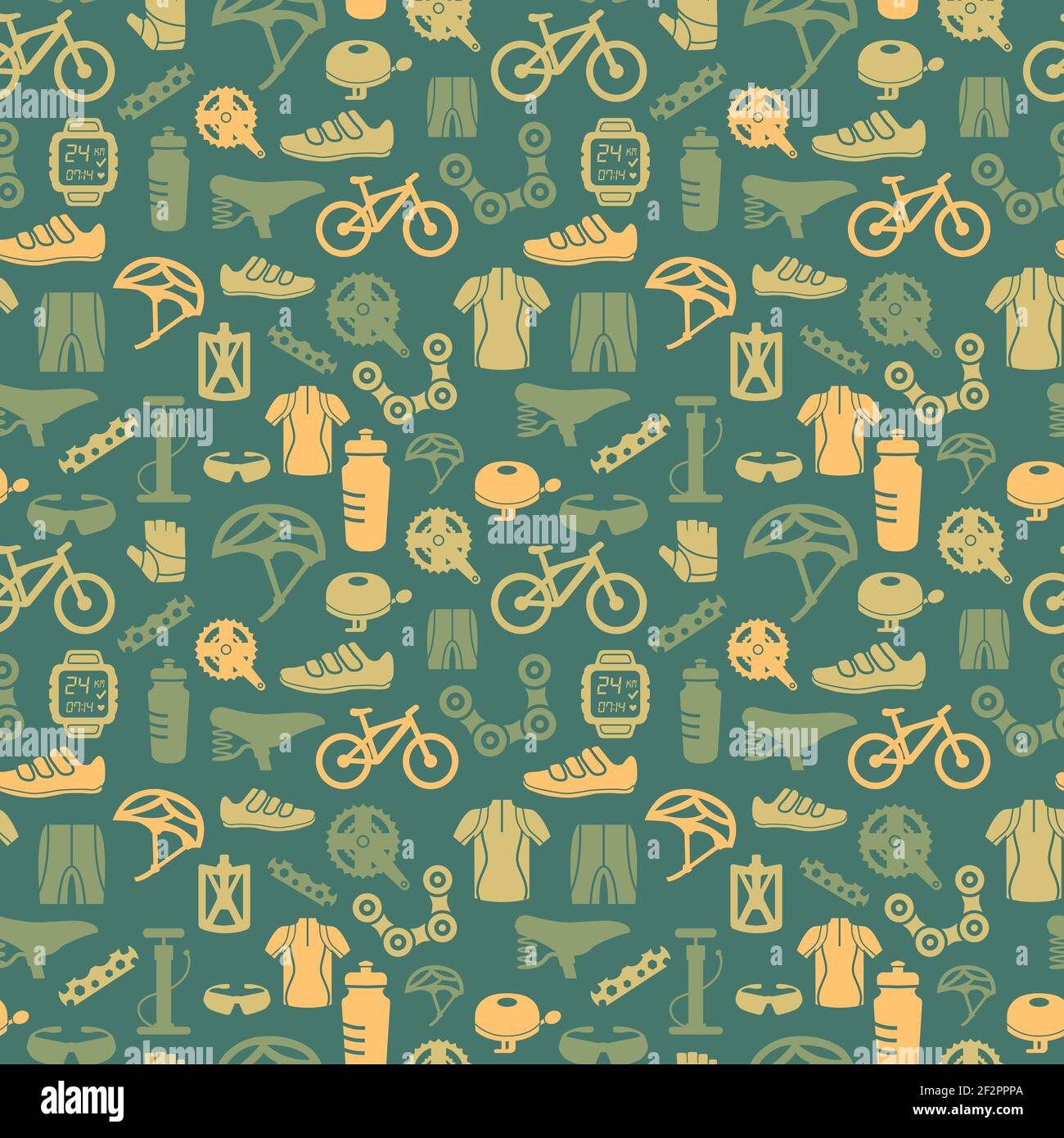 Bicycle bike sport fitness seamless pattern background vector ...