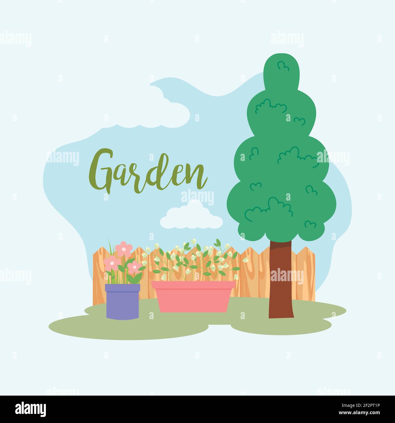 Planting pine tree Stock Vector Images - Alamy