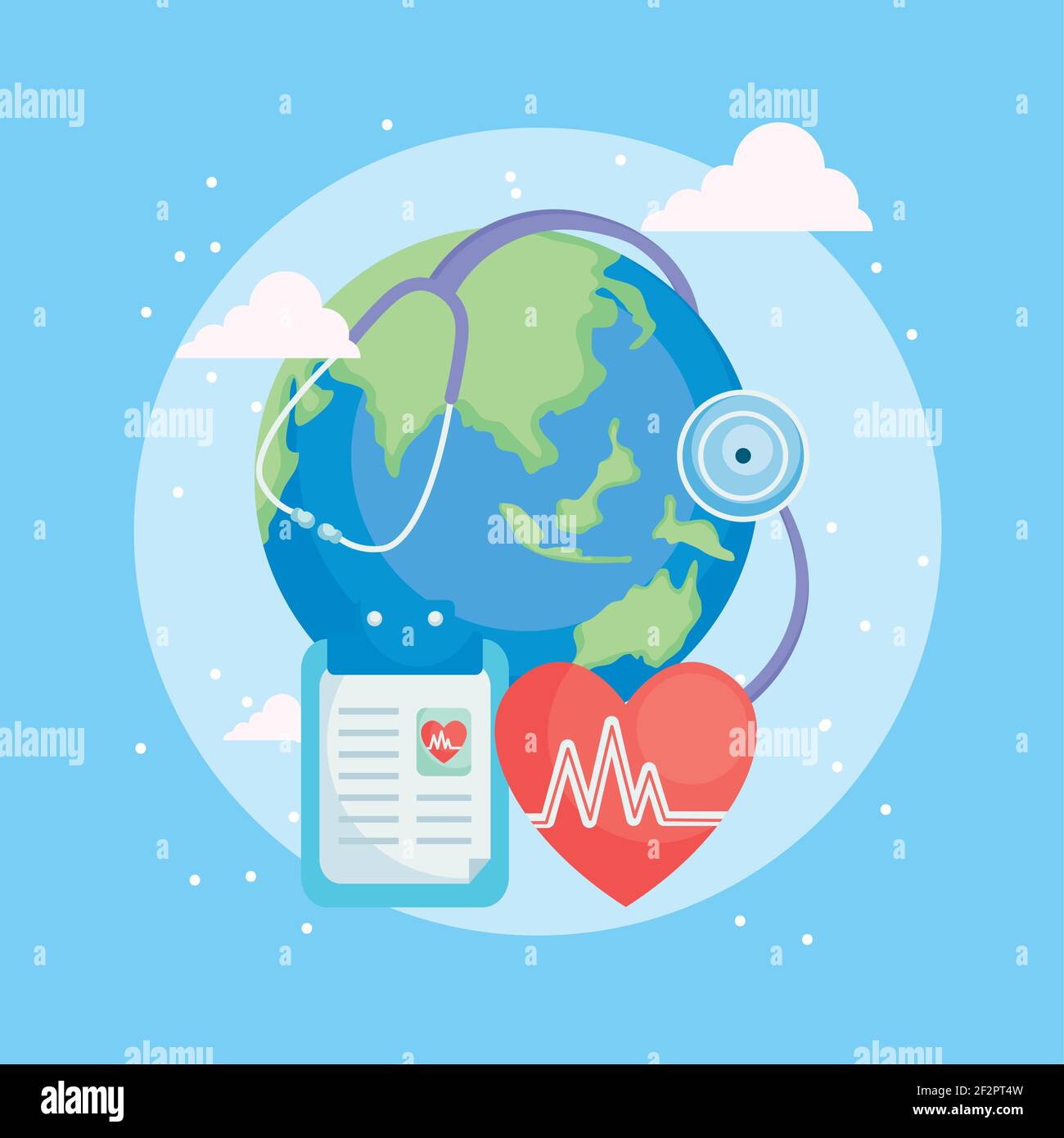 World health day icon set Stock Vector Image & Art - Alamy