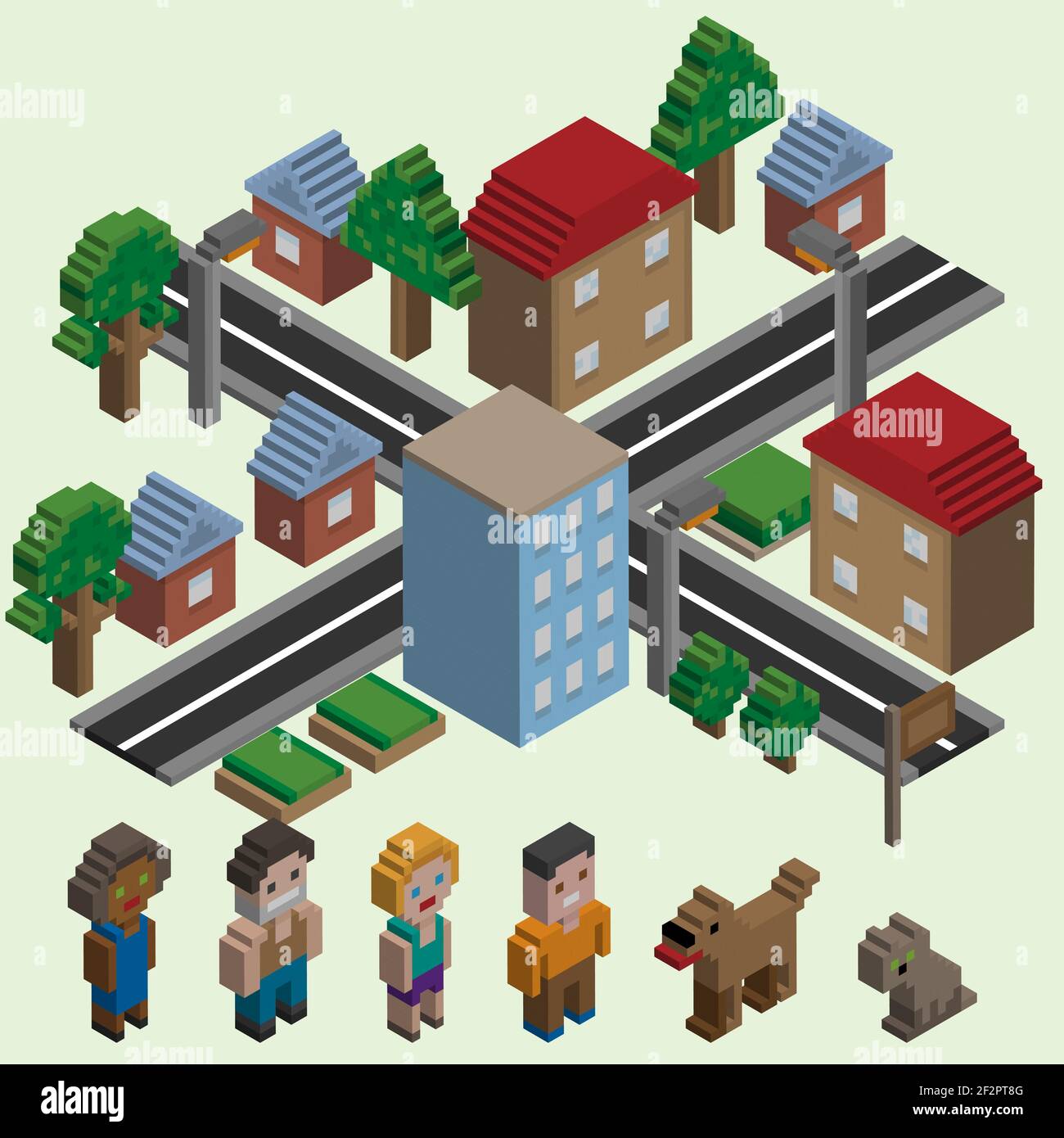 Pixel art characters hi-res stock photography and images - Alamy