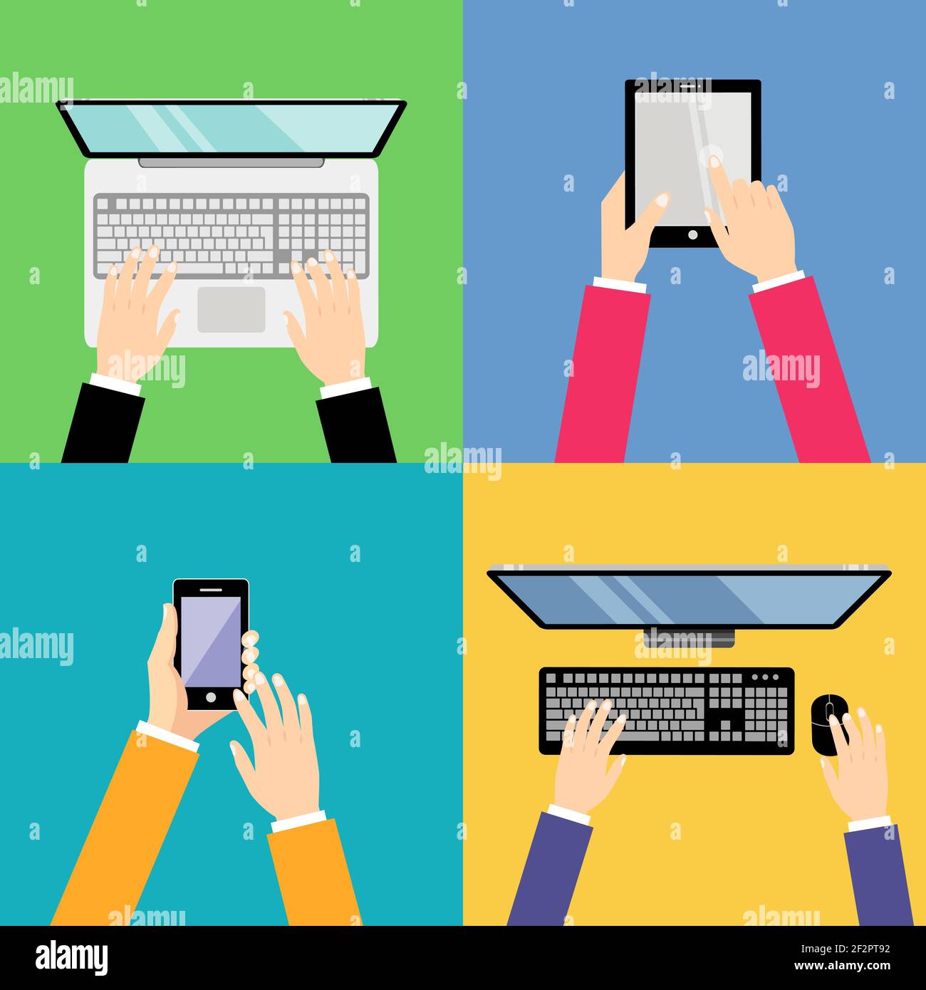 Social media icons tablet display Stock Vector Images - Alamy