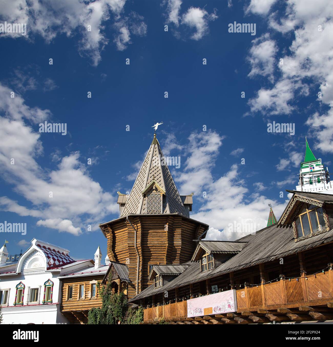 Izmailovsky Kremlin (Kremlin in Izmailovo), Moscow, Russia-- is one of ...