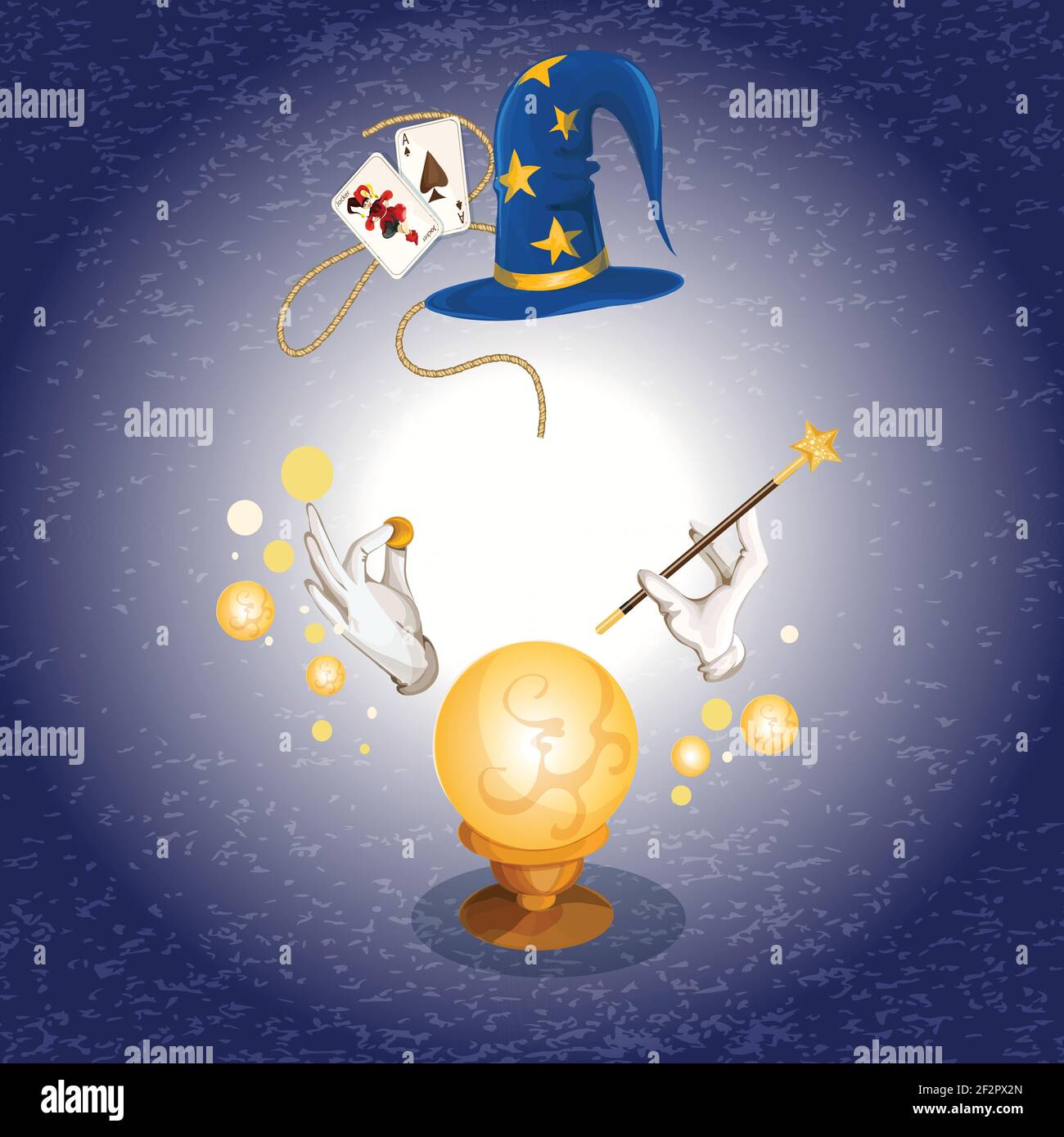 Background with wizard items abstract design vector illustration Stock ...