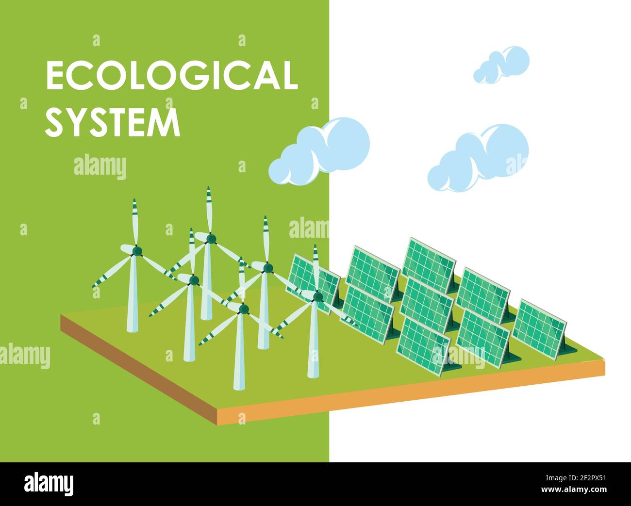 ecological system mills and panels Stock Vector Image & Art - Alamy