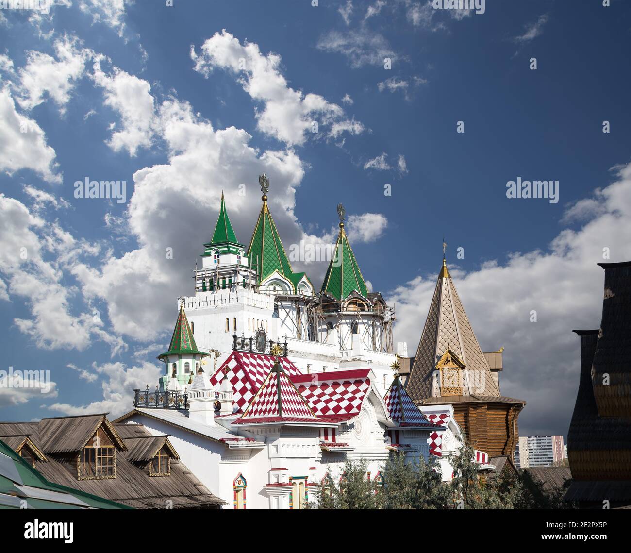 Izmailovsky Kremlin (Kremlin in Izmailovo), Moscow, Russia-- is one of ...