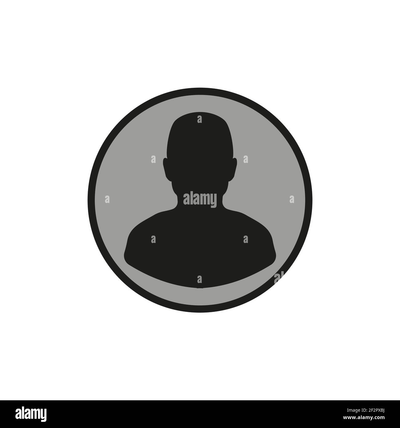 black colour business man icon vector on white background Stock Vector ...