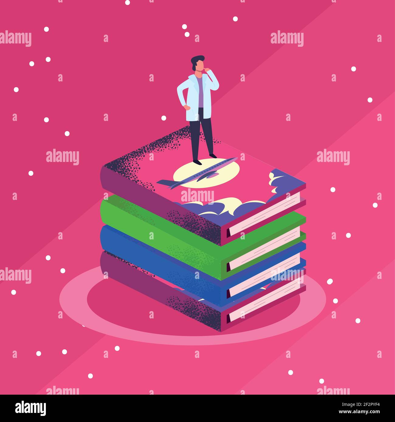 man on travel books set Stock Vector Image & Art - Alamy