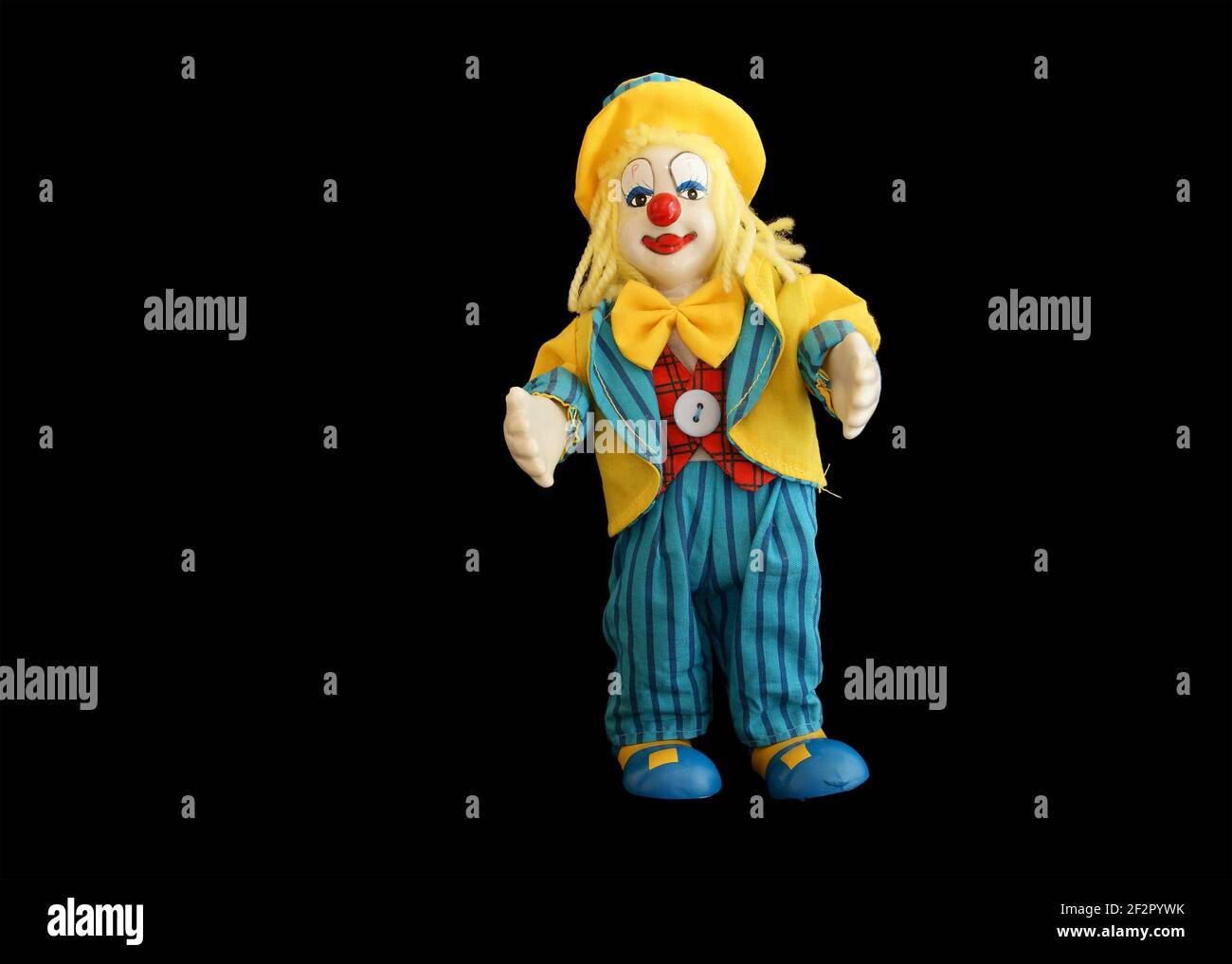 isolated figure funny little clown Stock Photo - Alamy