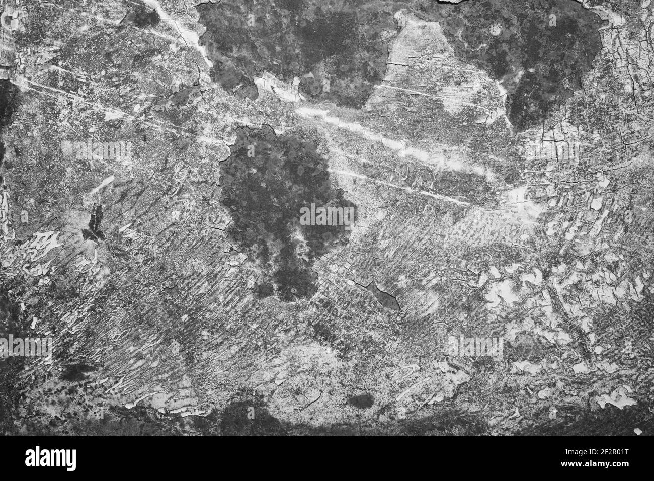 Black and White Rust Texture and Peeling Paint or Old Grunge Crack ...