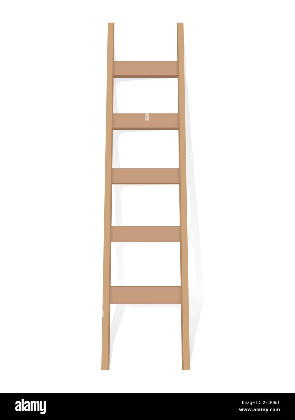 Ladder on a white background. Vector illustration Stock Photo - Alamy
