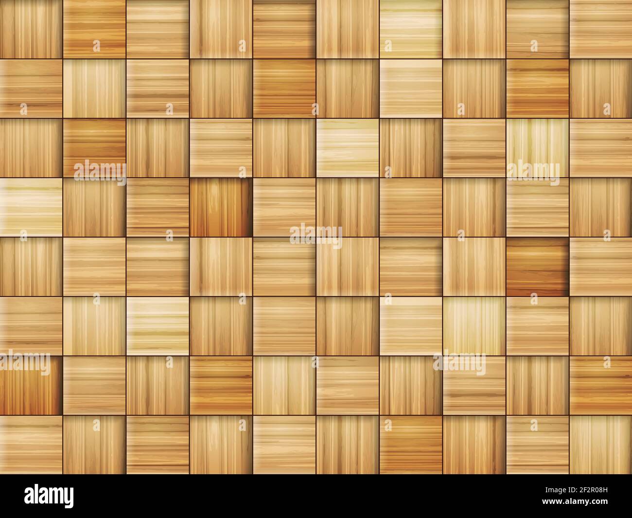 Background formed by wooden square blocks. Vector illustration Stock ...