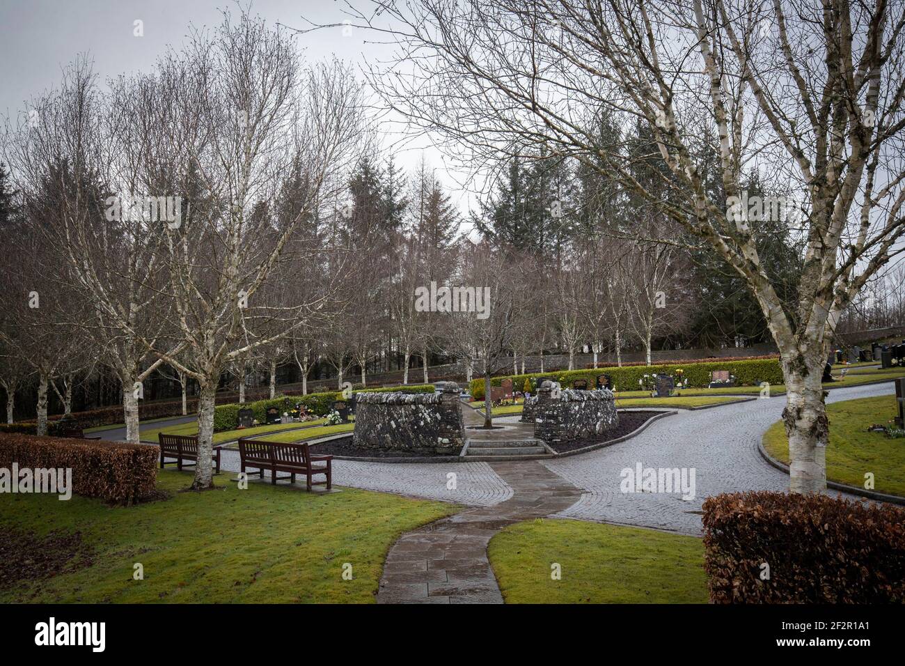 The Garden of Remembrance at Dunblane Cemetery ahead of the 25th ...