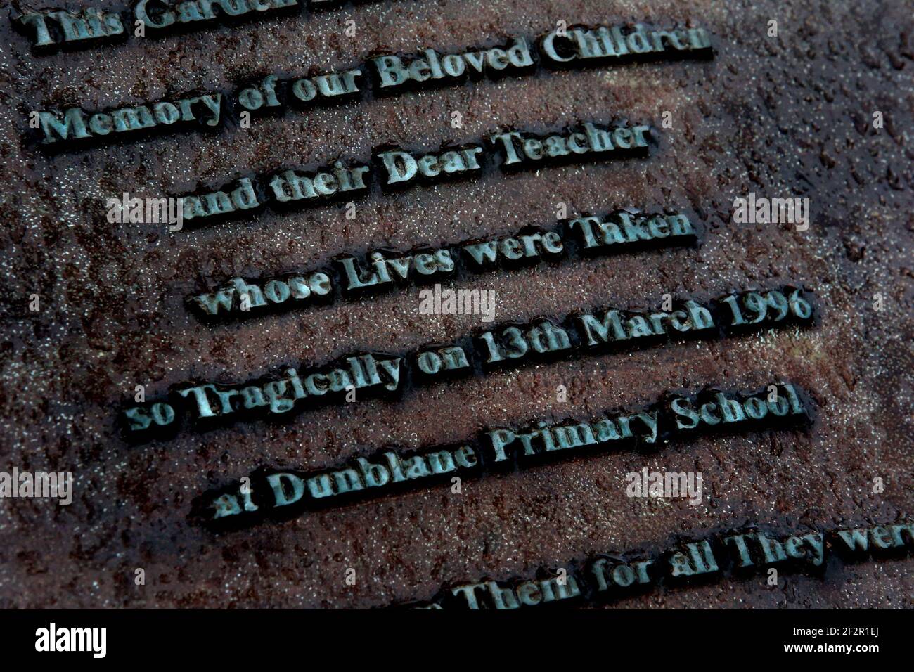 Dunblane memorial garden hi-res stock photography and images - Alamy