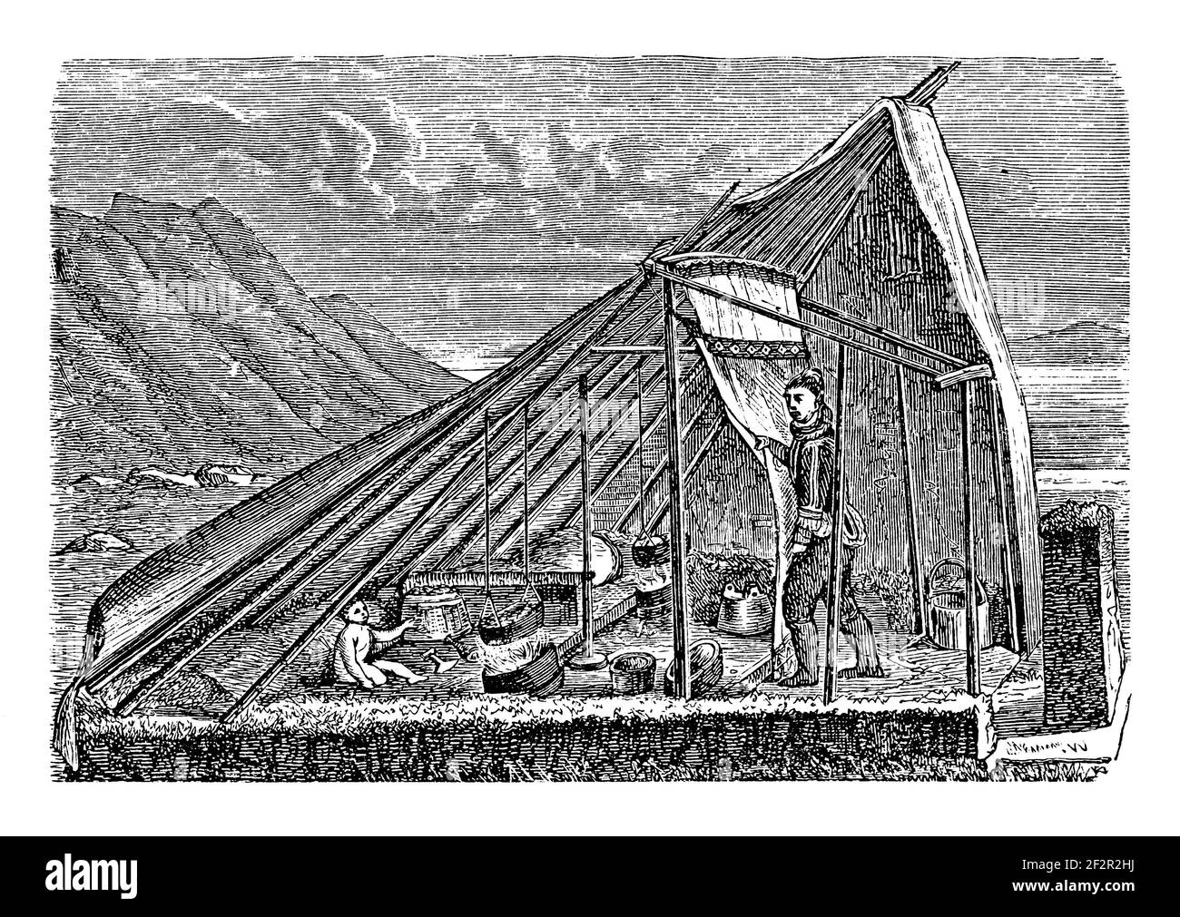 Greenland inuit, tent hi-res stock photography and images - Alamy