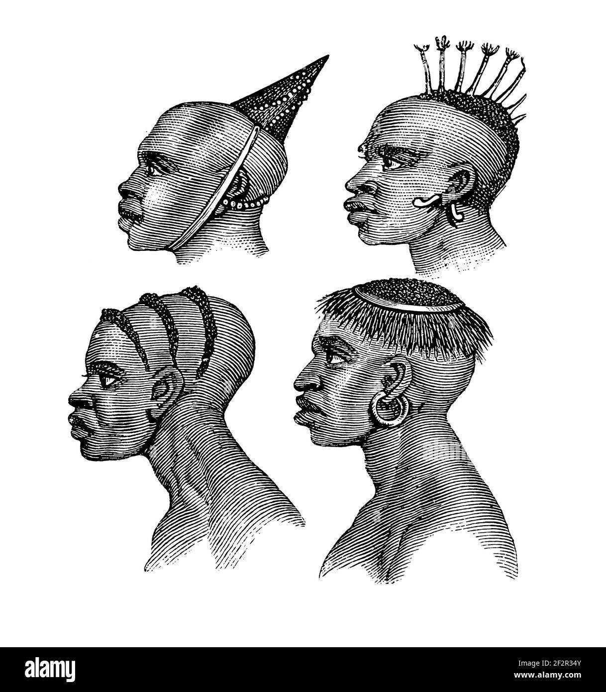 19th-century illustration of Nyamwezi people. Engraving published in ...