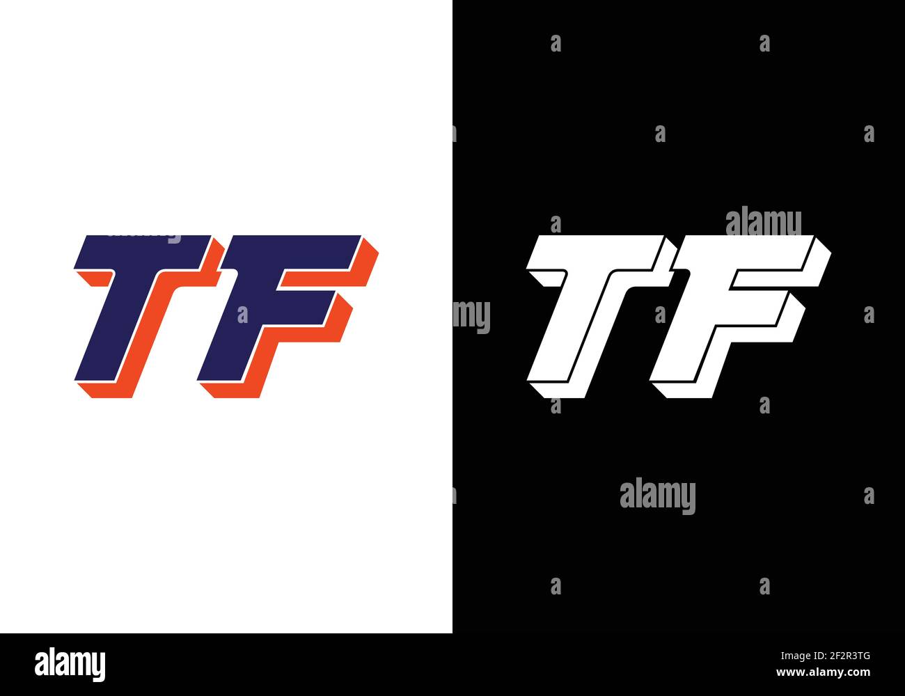 TF Letter Logo Design. Creative T F Letters icon vector Stock Vector ...