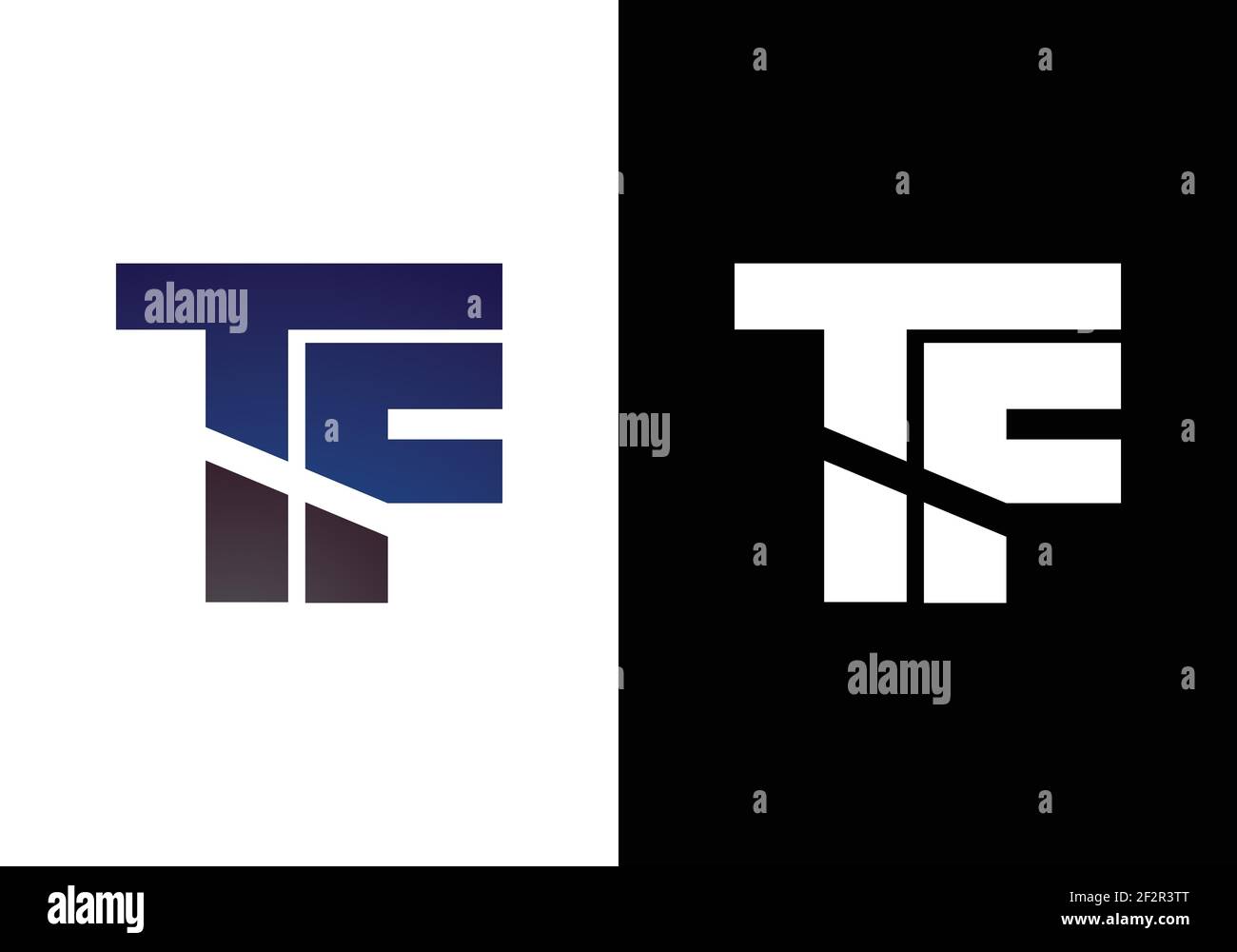 TF Letter Logo Design. Creative T F Letters icon vector Stock Vector ...