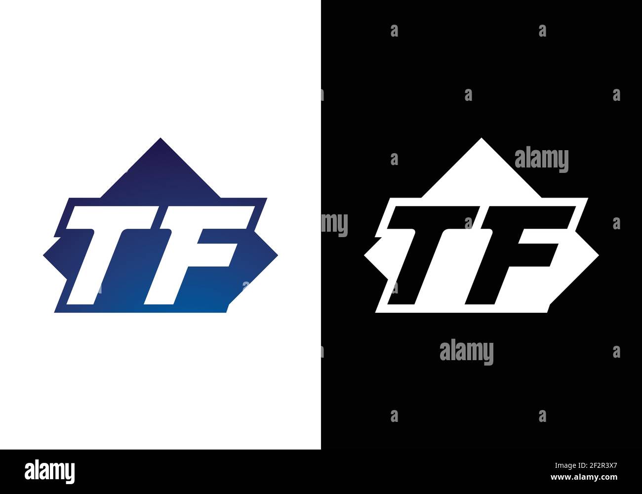 TF Letter Logo Design. Creative T F Letters icon vector Stock Vector ...