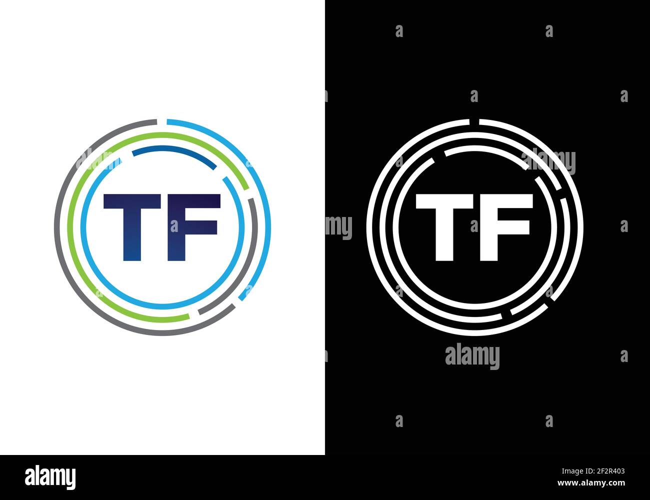 TF Letter Logo Design. Creative T F Letters icon vector Stock Vector ...