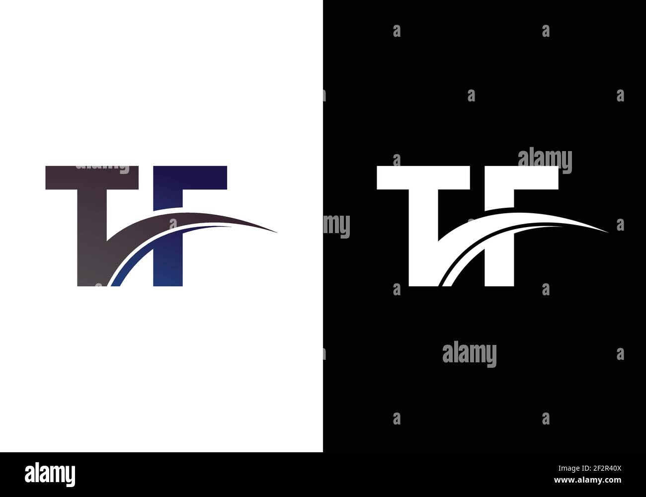 TF Letter Logo Design. Creative T F Letters icon vector Stock Vector ...