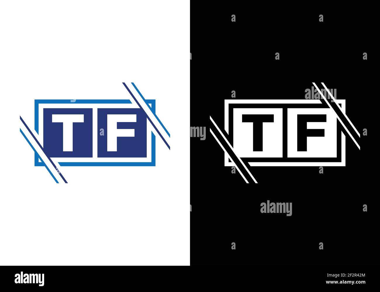 TF Letter Logo Design. Creative T F Letters icon vector Stock Vector ...